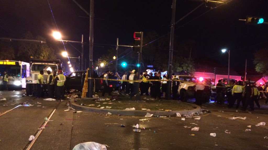 PHOTOS: Vehicle crashes into crowd at New Orleans parade