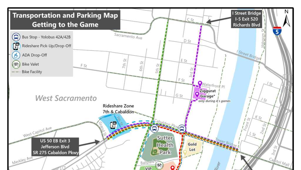 Where to park for A’s games in West Sacramento