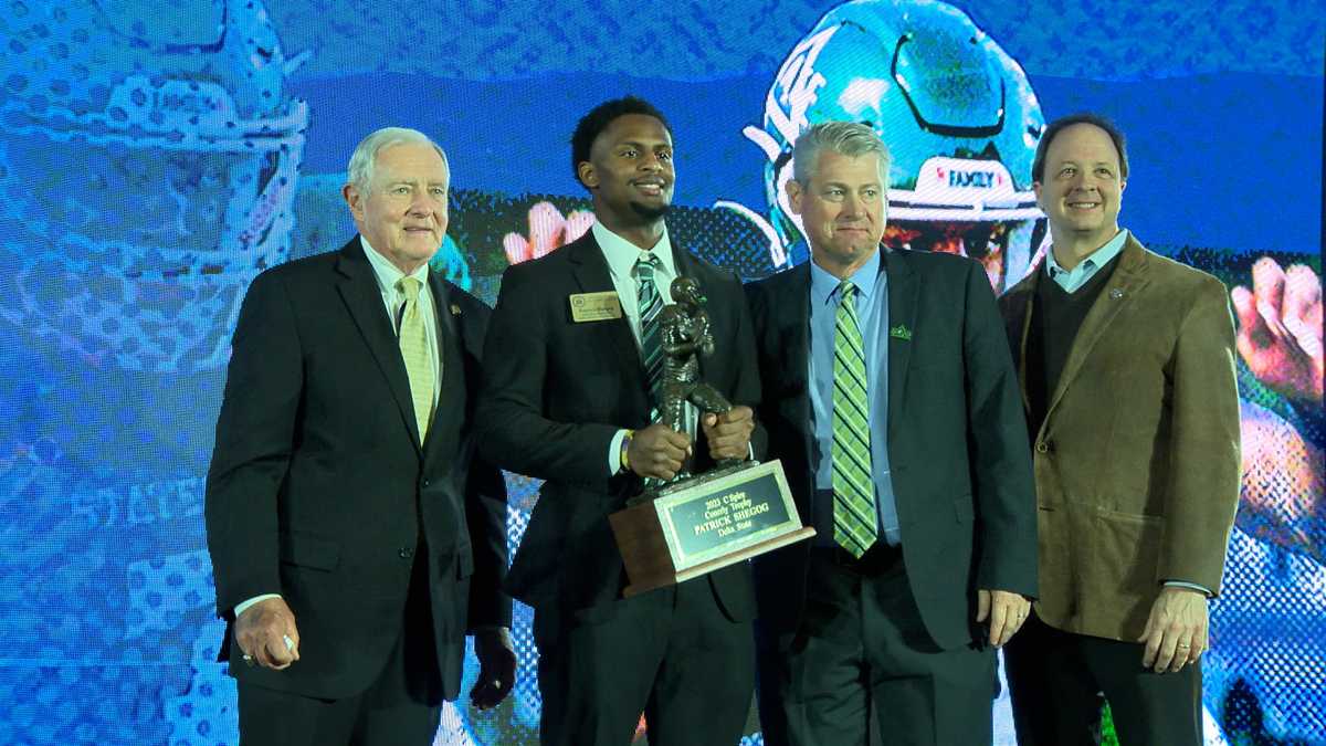 Delta State quaterback Patrick Shegog wins the Conerly Trophy