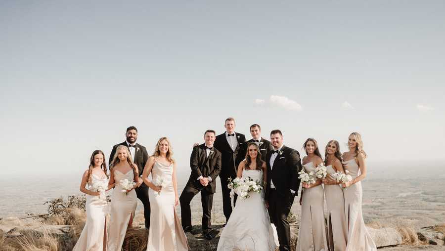 Pictures: NFL player weds in Greenville County, South Carolina