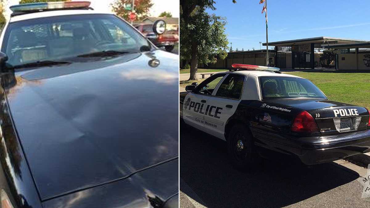 Police: Teen vandalized Modesto patrol car