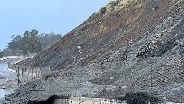Multiple slides hit highway 1 in the Big Sur area on Tuesday