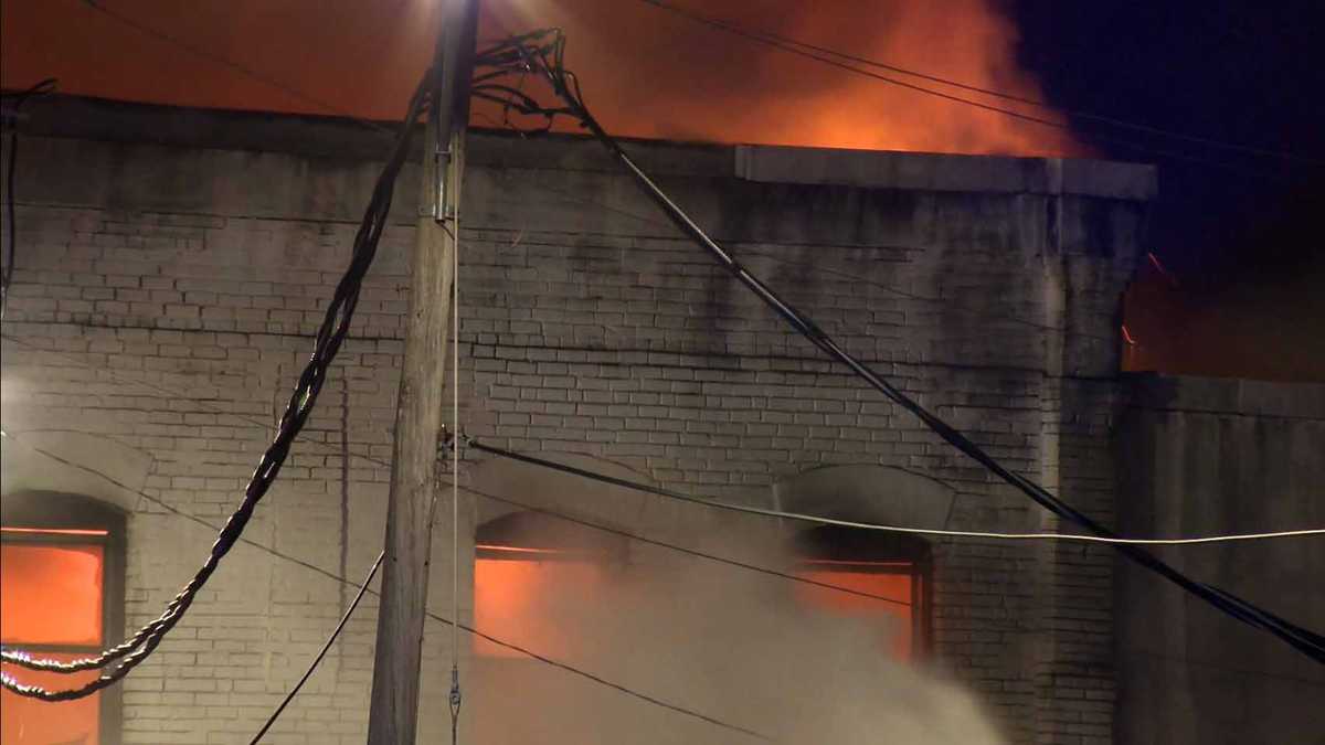 Jackson firefighters battle massive building fire in downtown Jackson