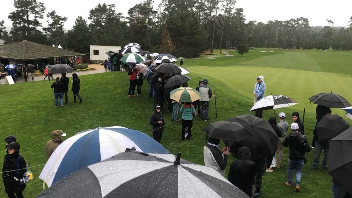 Hail suspends Sunday's final round at AT&T Pebble Beach Pro-Am