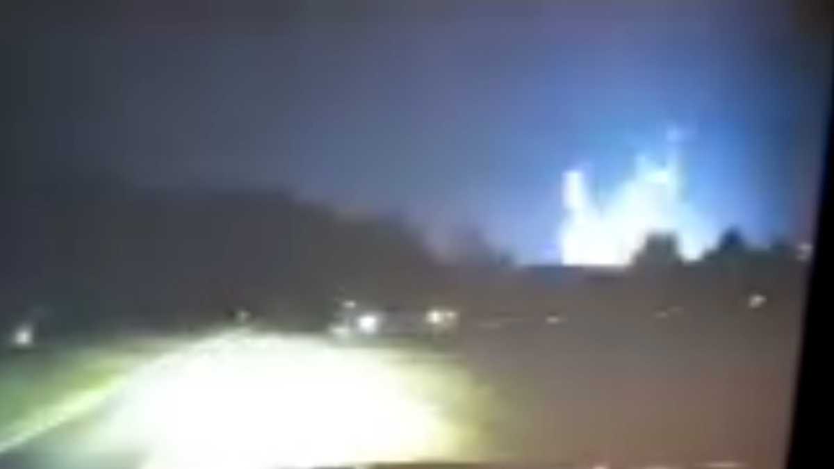 Controlled blast from Pennsylvania nuclear power plant caught on video