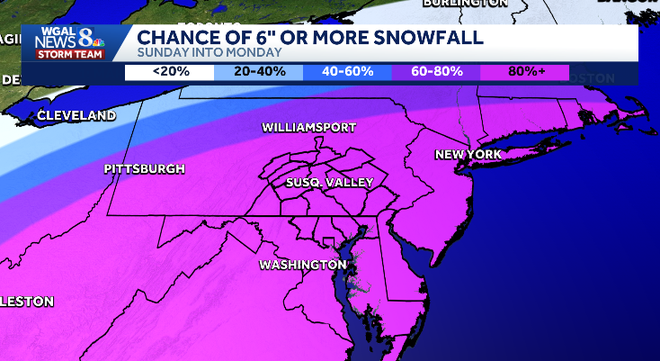 MORE THAN A FOOT OF SNOW: South-Central Pa. storm tracks, models