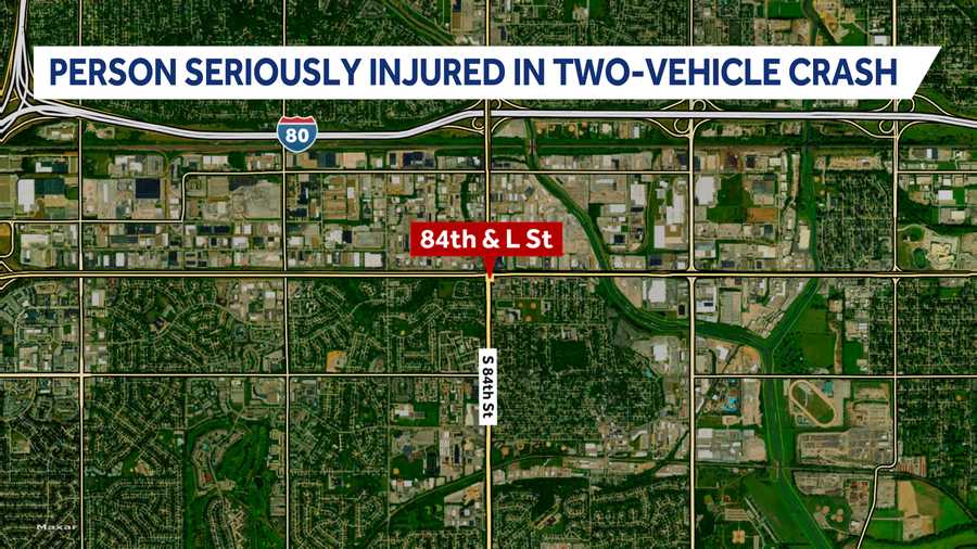 Overnight two-vehicle crash sent one person to the hospital