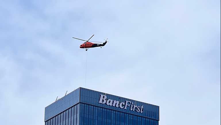 BancFirst Tower in downtown Oklahoma City gets new lettering