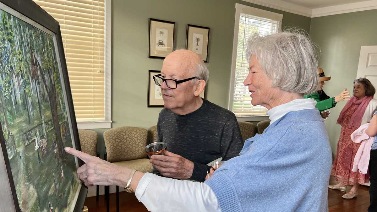 Historic Savannah Foundation unveiling of Anna Colquitt Hunter paintings