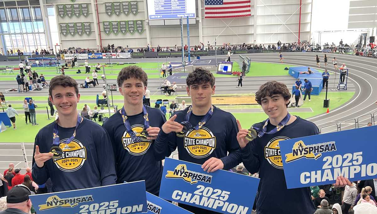 Plattsburgh High School 4x200 Relay Team earns first in New York state ...