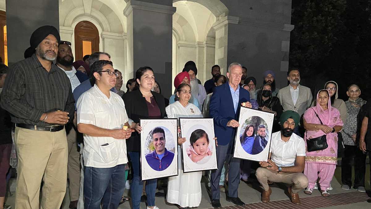 Sikh community, Sacramento leaders hold vigil for slain Merced family