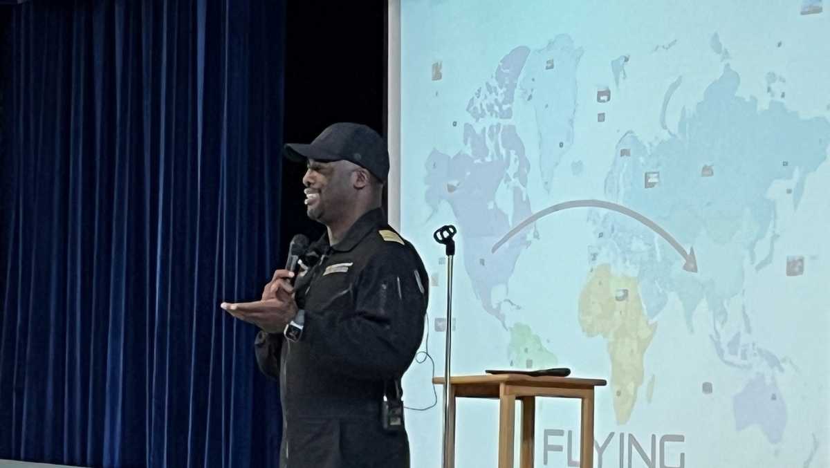 First Black pilot to circle globe inspires Hoover students