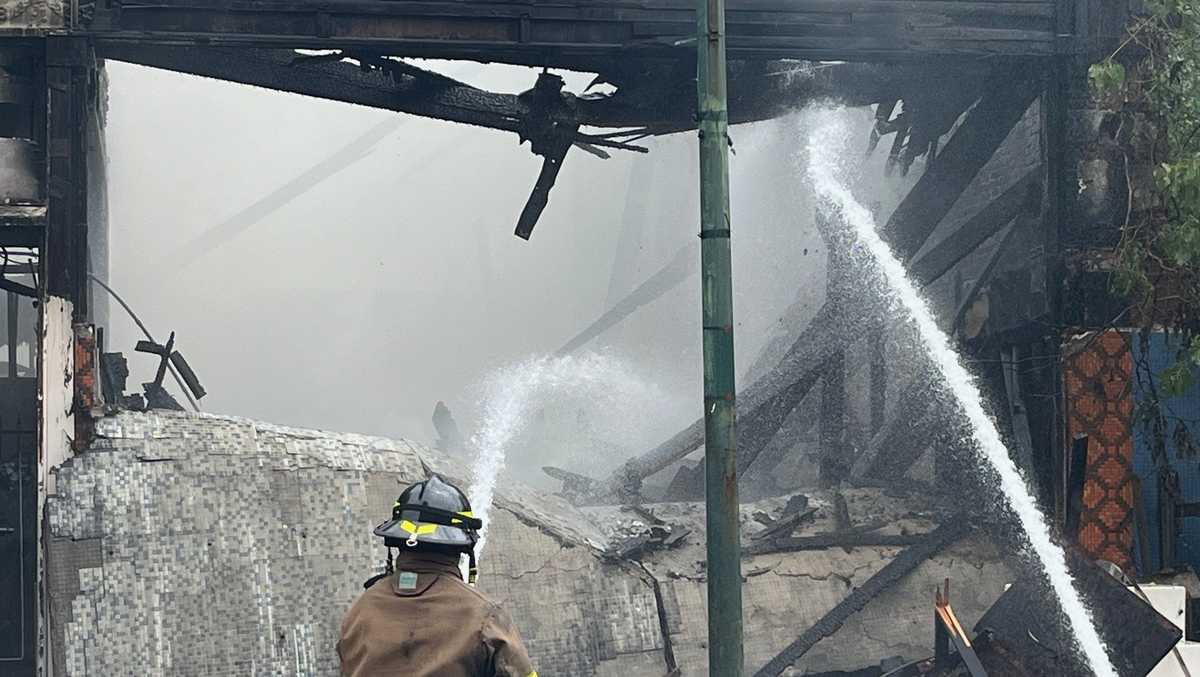 Huge fire guts vacant downtown Bessemer building