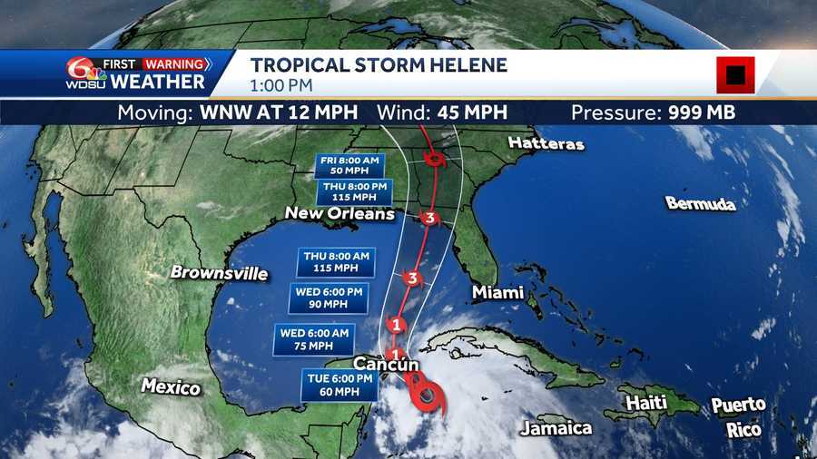 Tropical Storm Helene update, cooler air arriving