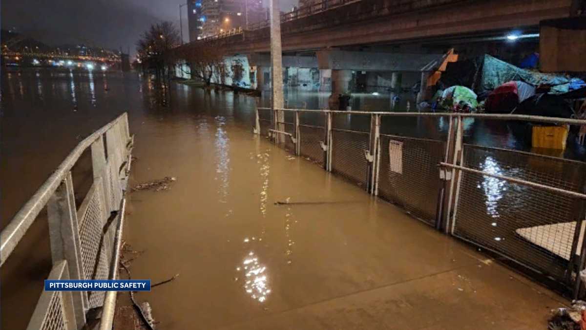 One person rescued following flooding on Pittsburgh’s Mon Wharf