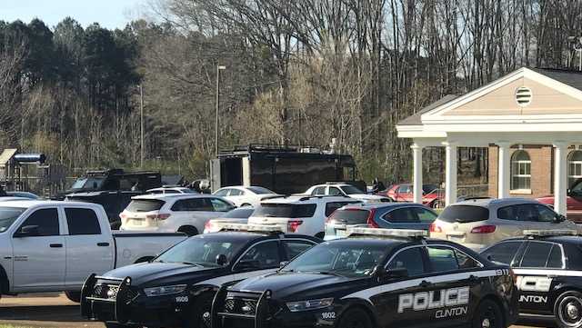 SWAT, JPD, FBI set up outside church