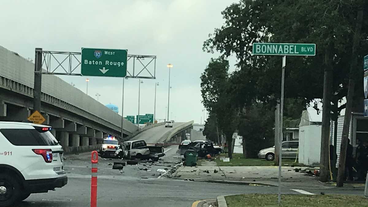 Metairie Bonnabel Boulevard and I-10 on ramp accident