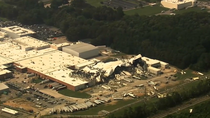 Pfizer North Carolina tornado devastates building in Nash County