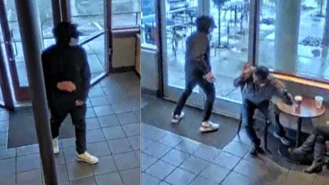Attack on customer at Starbucks in Auburn caught on camera