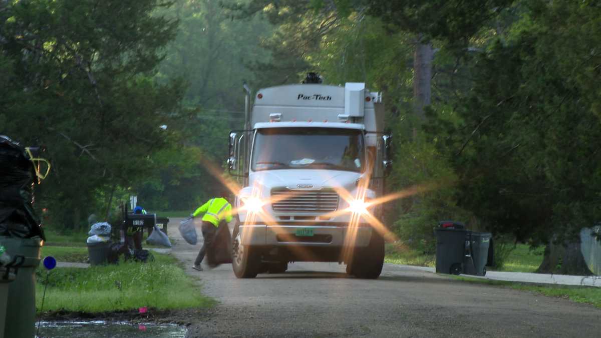 Jackson residents happily put out piles of trash for Richard’s to pick up