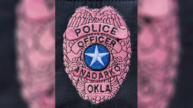 Anadarko police officers wear pink badges in honor of Breast Cancer ...
