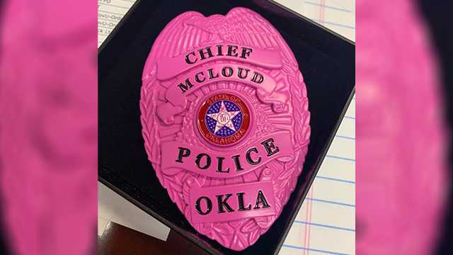 Oklahoma police department to wear pink badges to recognize Breast ...