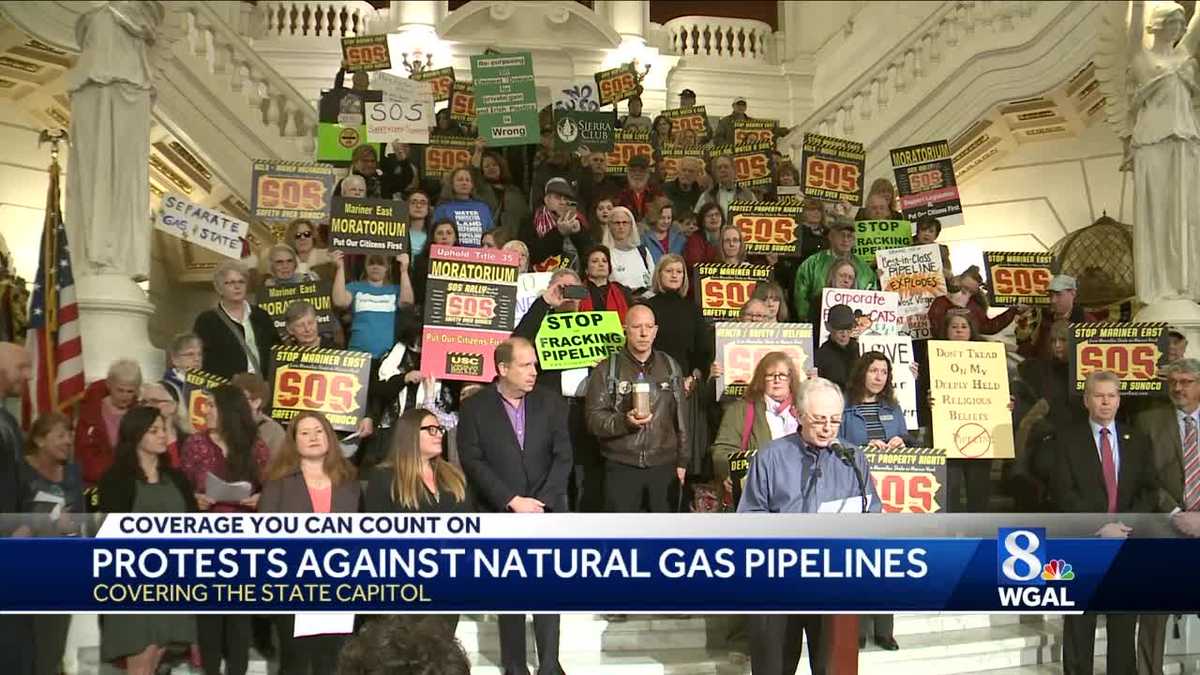 Protesters demand end to natural gas pipelines through Pennsylvania