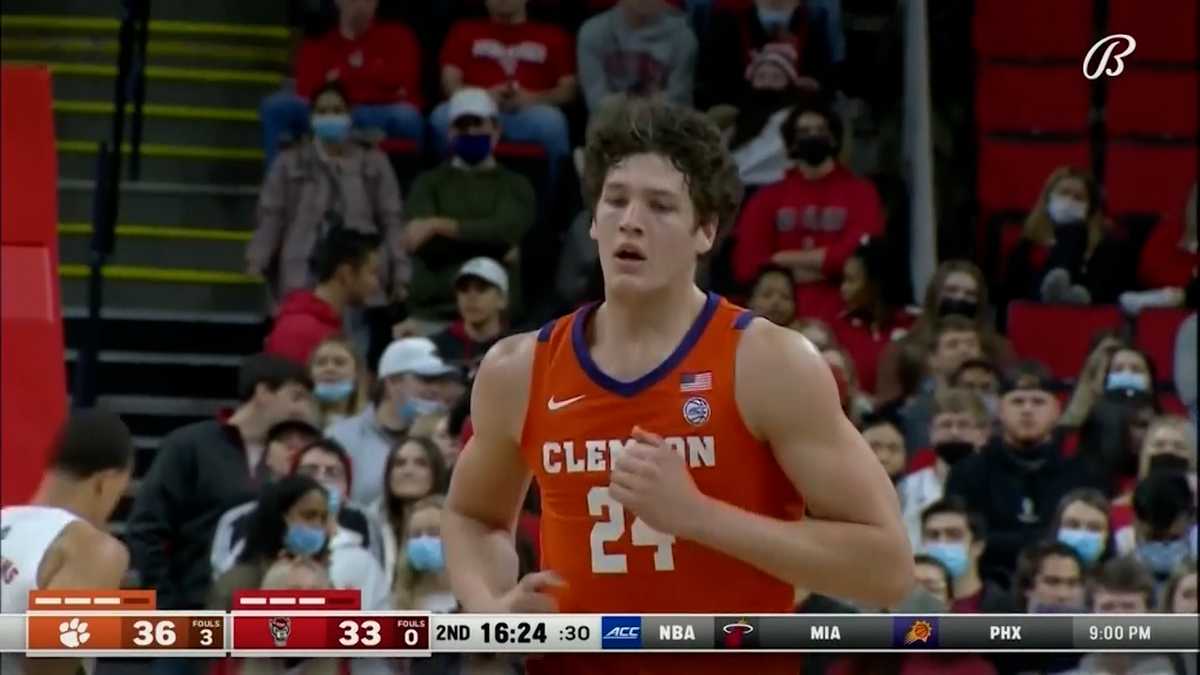 PJ Hall scores 20 as Clemson tops NC State 75-70
