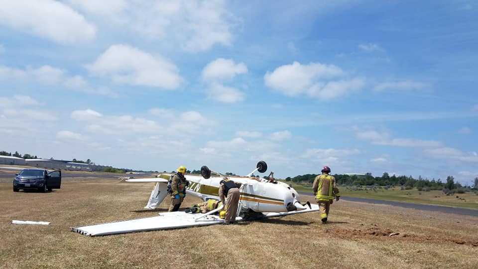Pilot walks away after plane goes down in Auburn