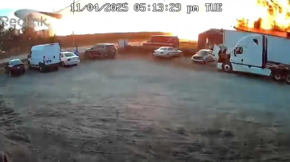 Surveillance video shows fiery explosion as UPS plane rips through ...