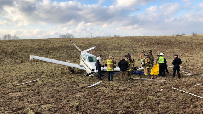 No Injuries Reported After Small Plane Crashes Near Lexington