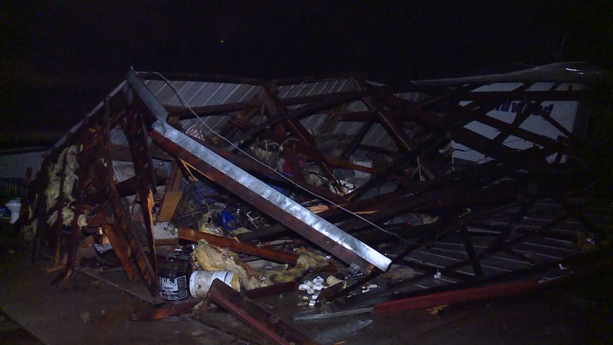 Shed destroyed, trees uprooted near Plattsmouth