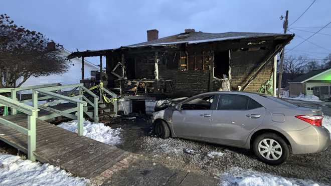 Fire in Plum, Allegheny County