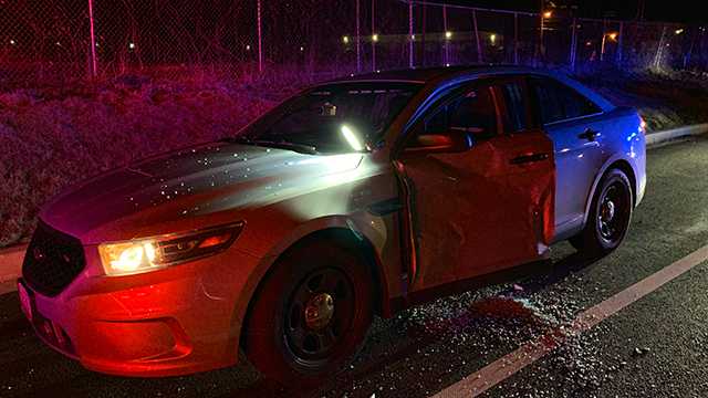 Drunken Driver Arrested After Crash Into Police Car Caught On Video