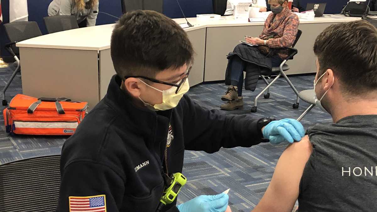 COVID-19: Police officers get vaccine as Phase 1B set to begin