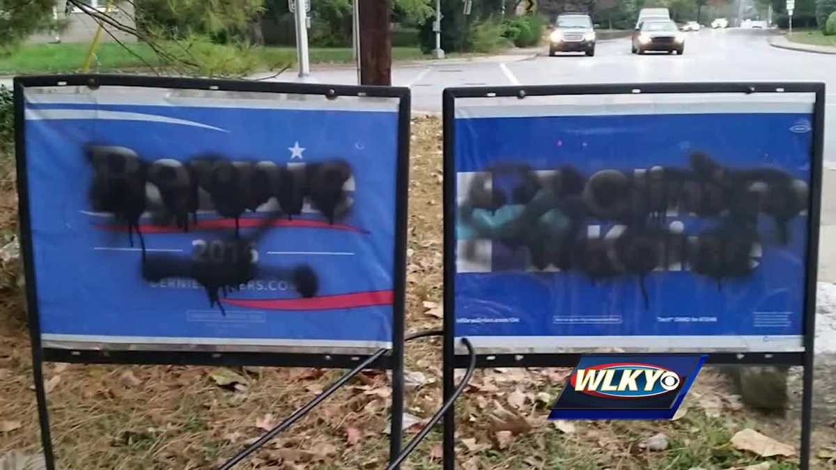 Vandalism to political signs escalating as election nears