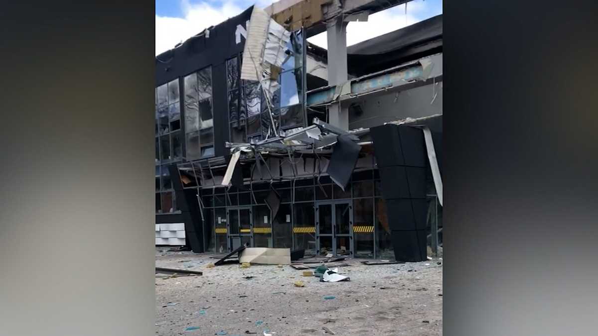 Ukraine pool used as shelter hit by a Russian bomb, official says