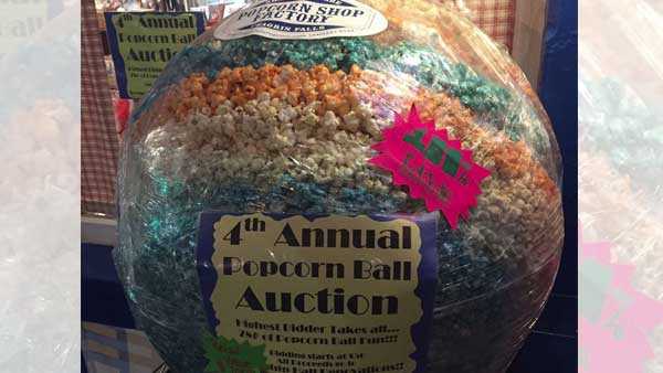 Great popcorn caper: Ohio village’s 70-pound popcorn ball stolen