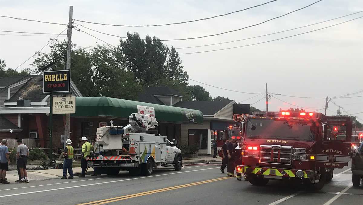 Portland fire crews put out fire at commercial building on Forest Ave.