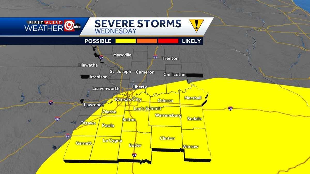 Kansas City may see more severe thunderstorms Wednesday, Nick Bender says