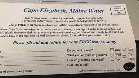 Portland Water District issues warning about deceptive mailing that ...