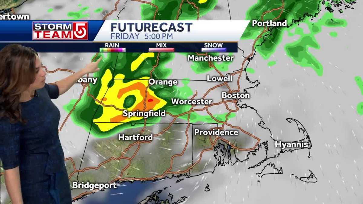 Heavy bands of rain before we make a run at 70 degrees this weekend