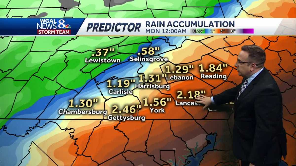 Moderate to Heavy Rain Saturday Night, Early Sunday