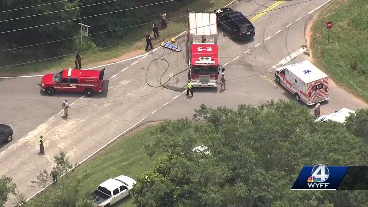 Crash sends car into woods; several emergency vehicles, helicopter ...