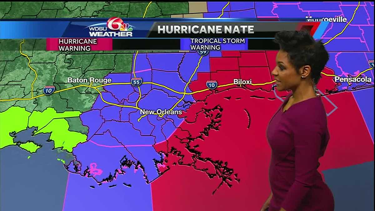 Hurricane Nate: View maps and graphics