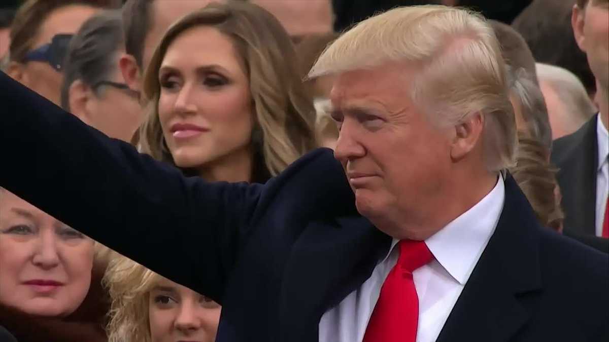 Videos: Historic moments from the inauguration of President Donald Trump