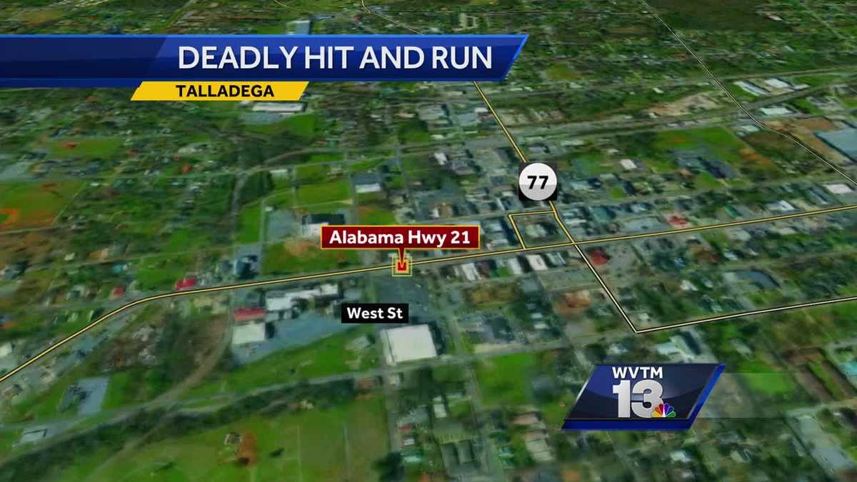 Pedestrian killed in hit and run crash in Talladega County Sunday