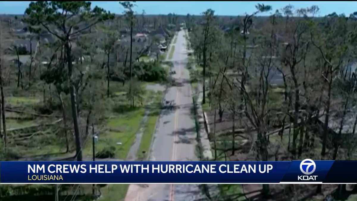 Volunteers from New Mexico help clean up hurricane damage in Louisiana