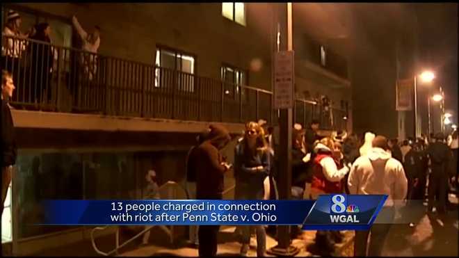 11 Penn State students charged in connection with riot
