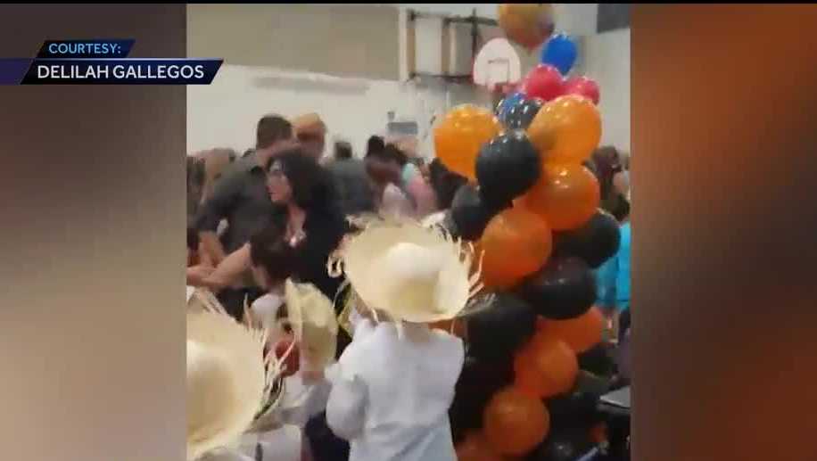Fight breaks out at kindergarten graduation